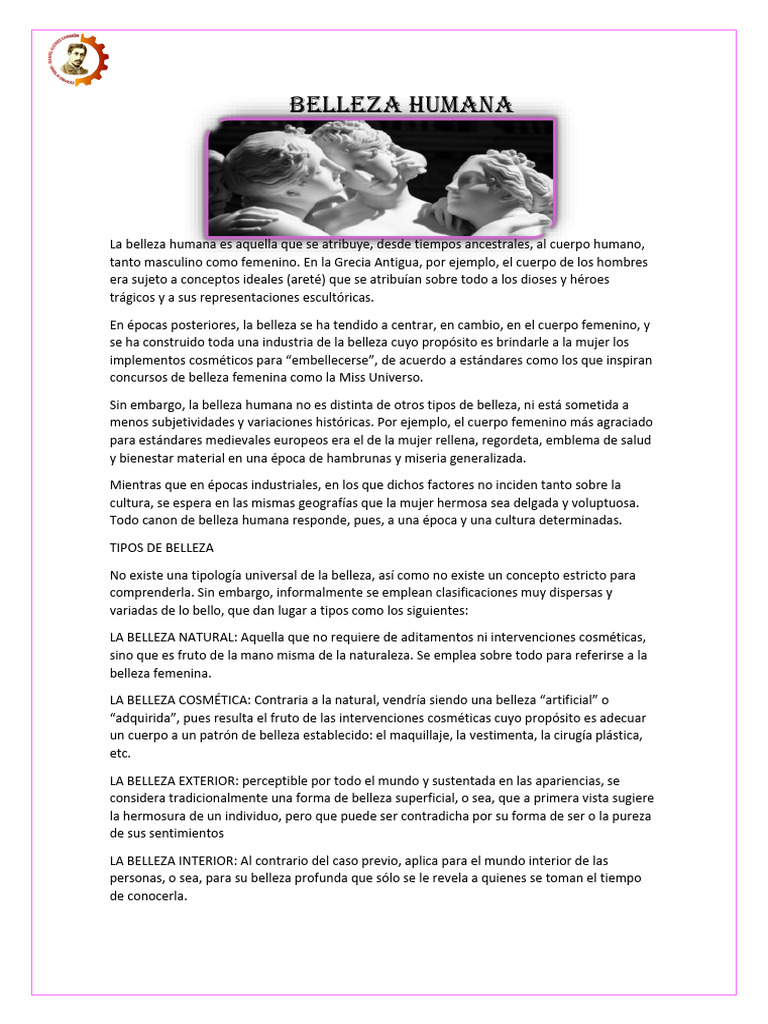 Belleza Humana | PDF | Belleza | Pelo