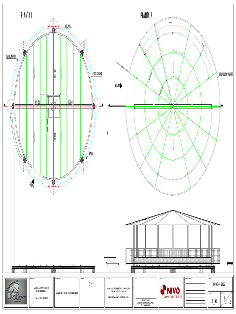 Kiosko Planta Alzado | PDF