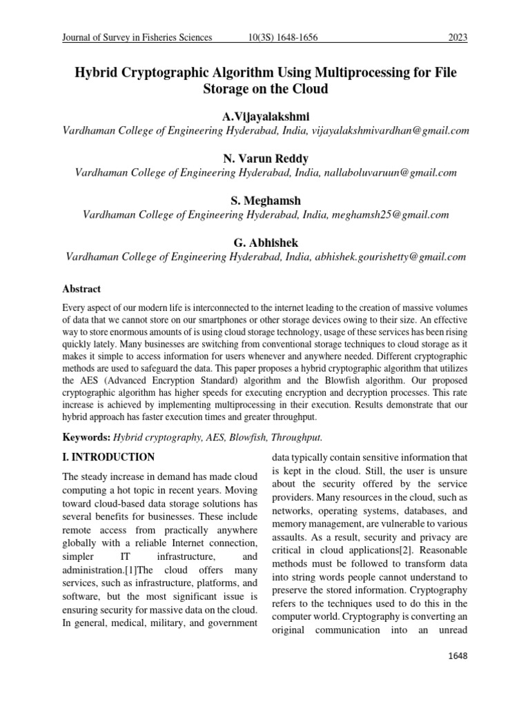 10 (3S) 1648-1656 | Download Free PDF | Encryption | Cryptography