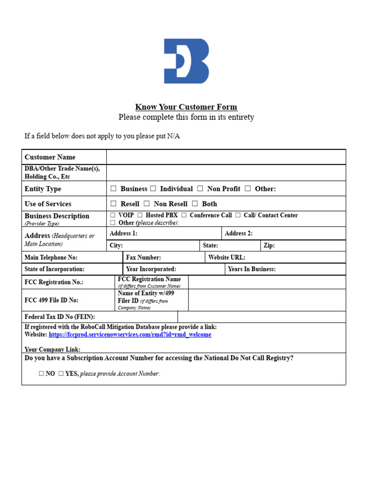 Customer Information Submission Form | PDF | Business