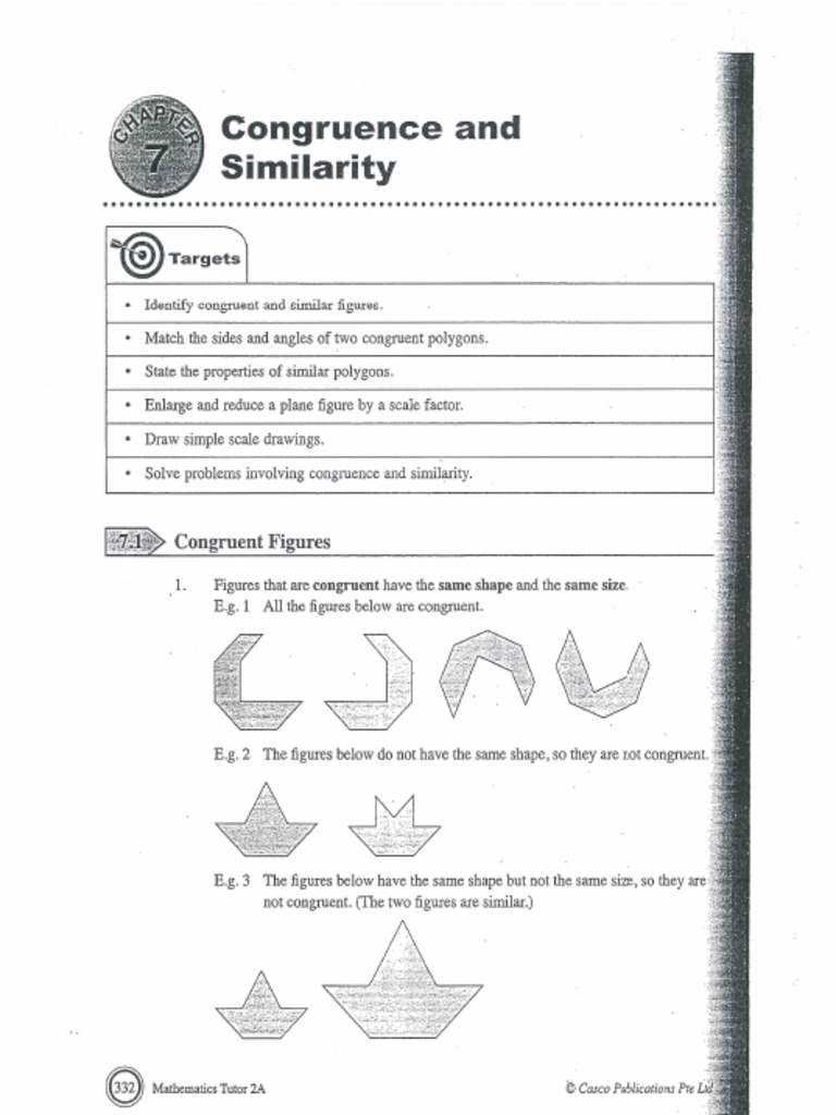 Unit 07_Congruence and Similarity_092122 | PDF