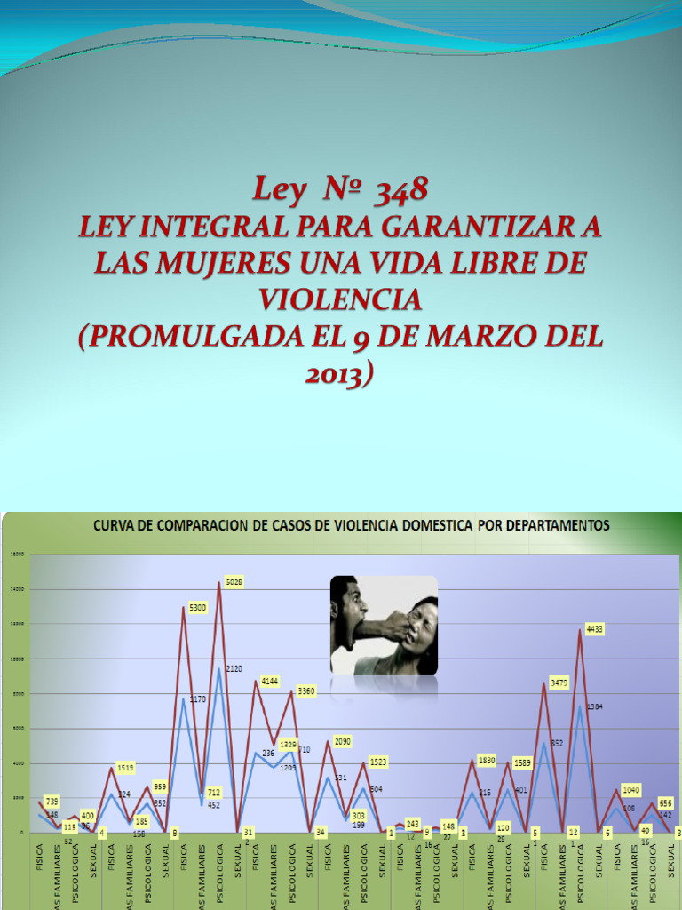Ley N 348 | PDF | La violencia contra las mujeres | Estado (política)