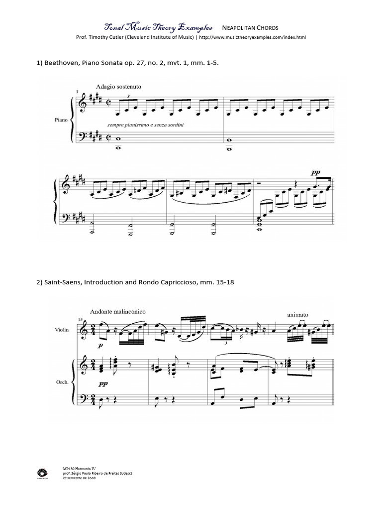 acordes de sexta napolitana | PDF | Opus Number | Music