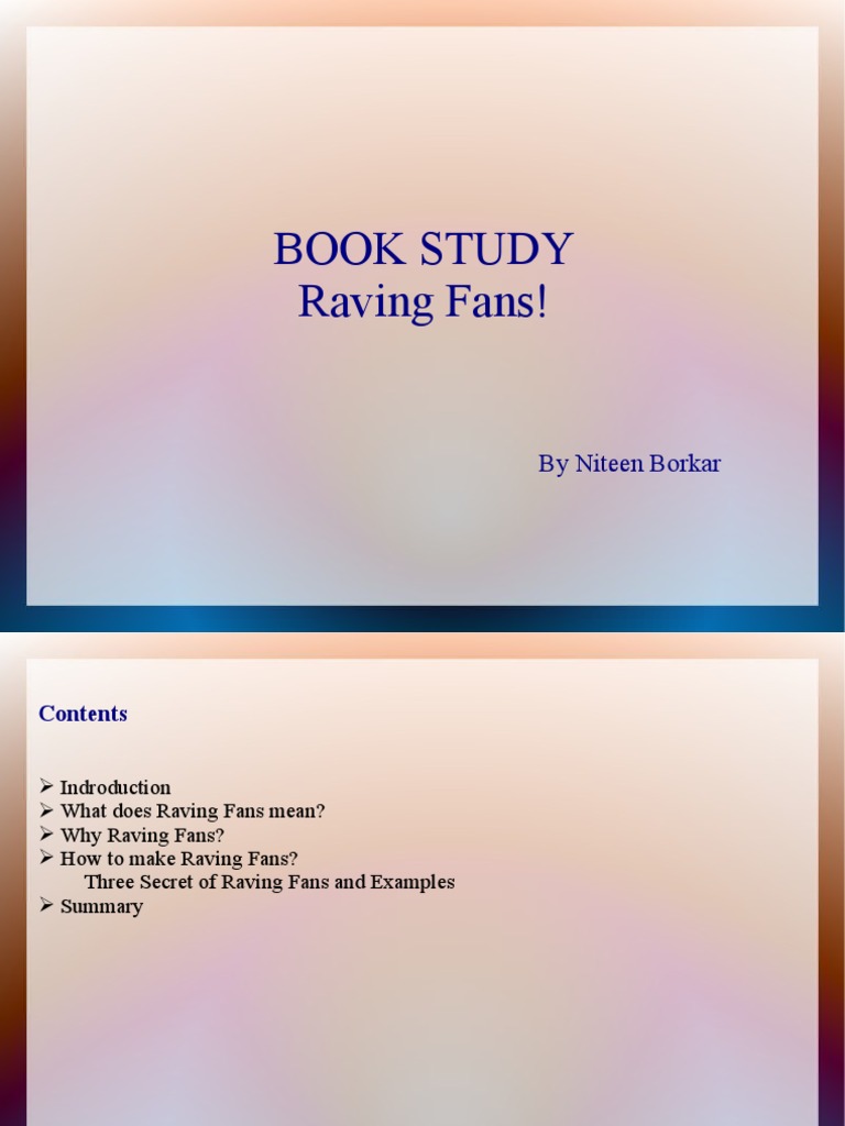 Raving Fans! | PDF | Customer | Marketing