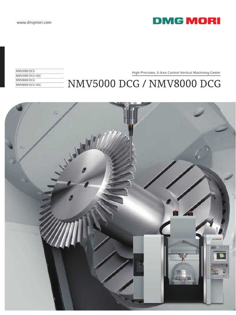Datasheet DMG Mori nmv5000 & nmv8000 | PDF | Friction | Machining