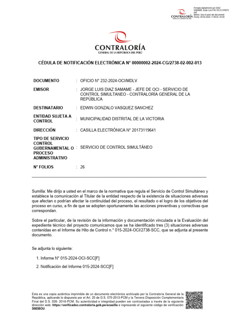 Cédula de Notificación 00000002-2024-2738-02-002-013 | PDF