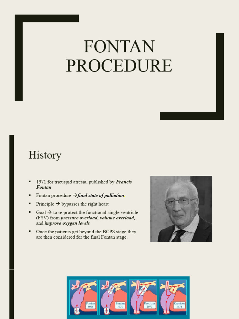 Fontan Procedure | PDF | Cardiovascular System | Medical Specialties