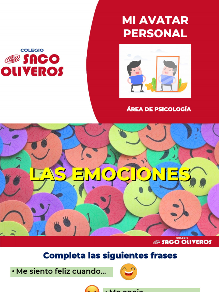 SESIÓN 1 Taller de Emociones | PDF
