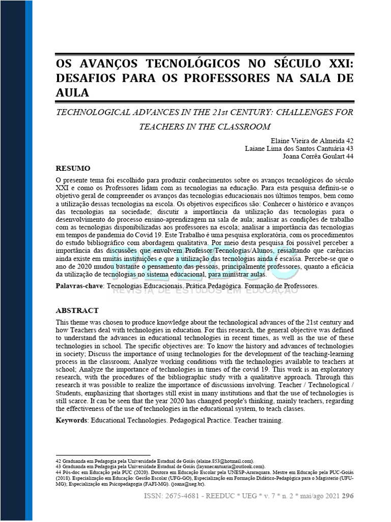 11738-Texto Do Artigo-43580-2-10-20210504 | PDF | Tecnologia da ...