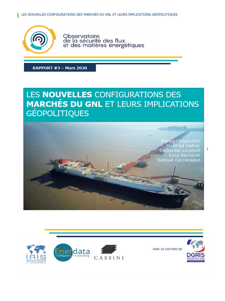 Marchés - GNL - Energie Rapport 3 | PDF | Gaz naturel liquéfié | Gaz naturel