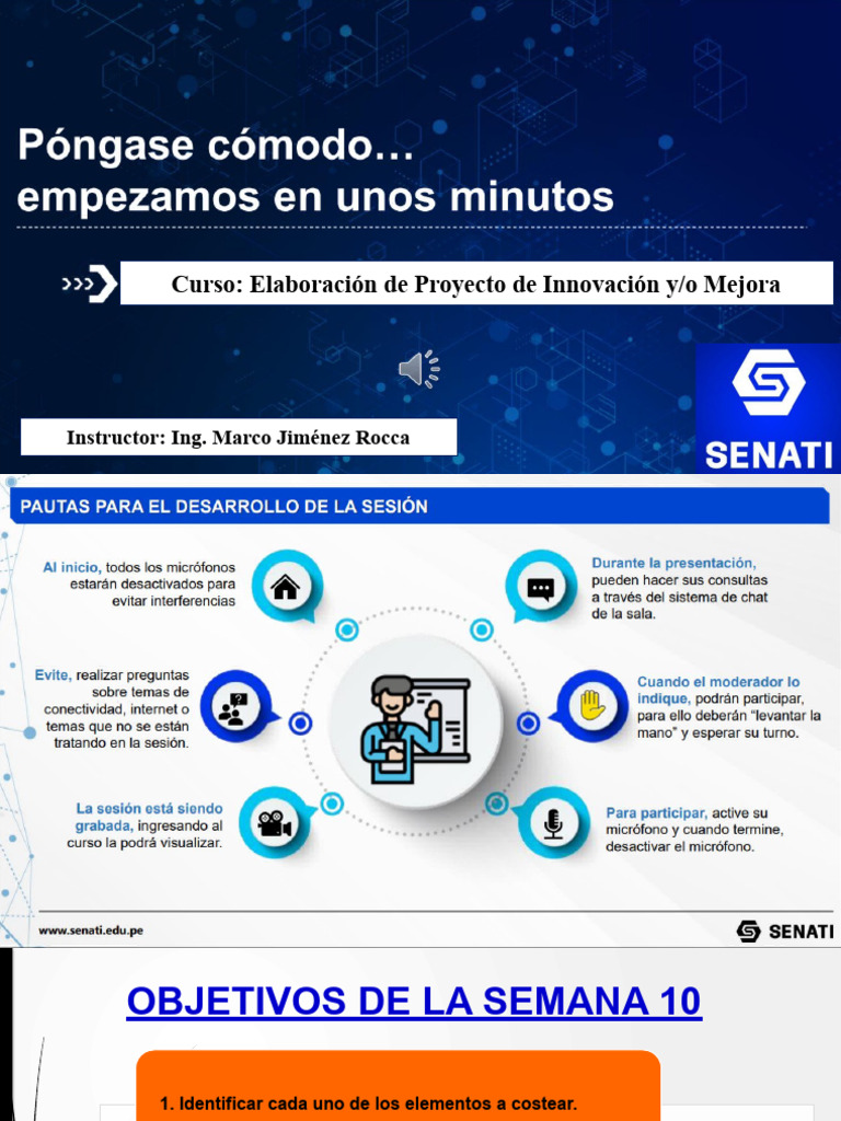 Clases Proyecto - Semana 10 | PDF | Costo | Personal