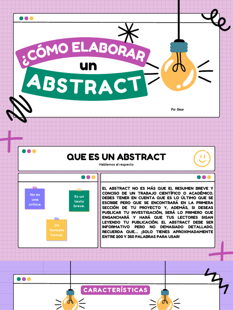 ¿Cómo Elaborar Un Abstract | PDF | Sumario abstracto)