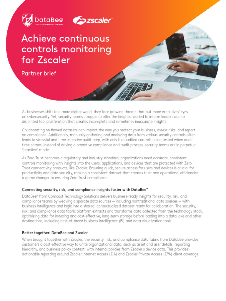 Zscaler Databee Solution Brief | PDF | Computer Security | Security