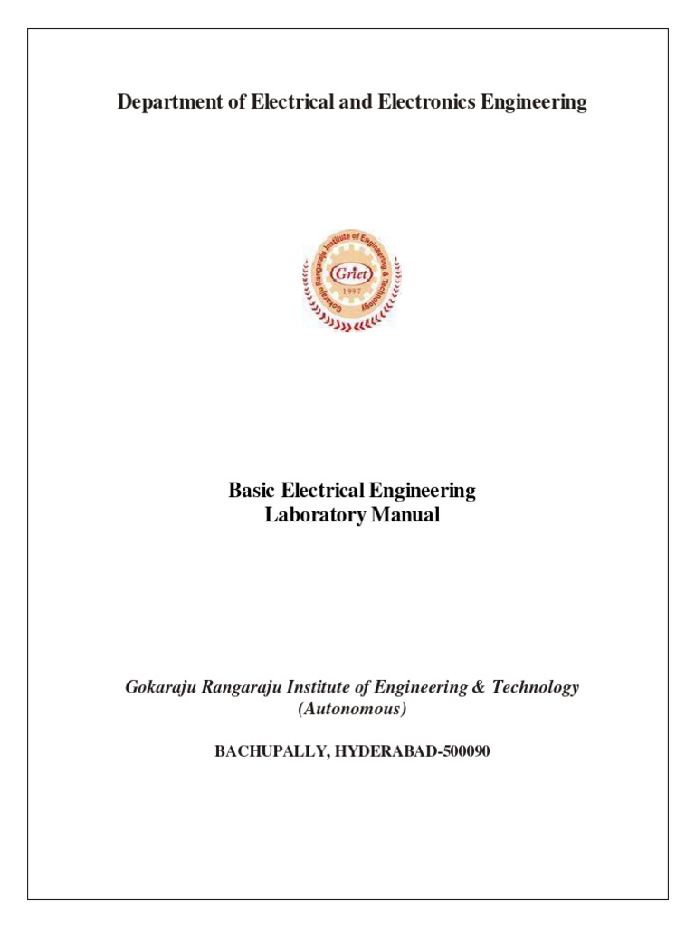 1basic Electrical Engineering Lab 2020-21 | PDF | Electrical Network ...