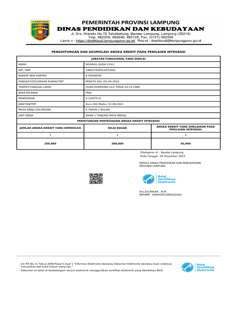 Pak Integrasi - Contoh | PDF