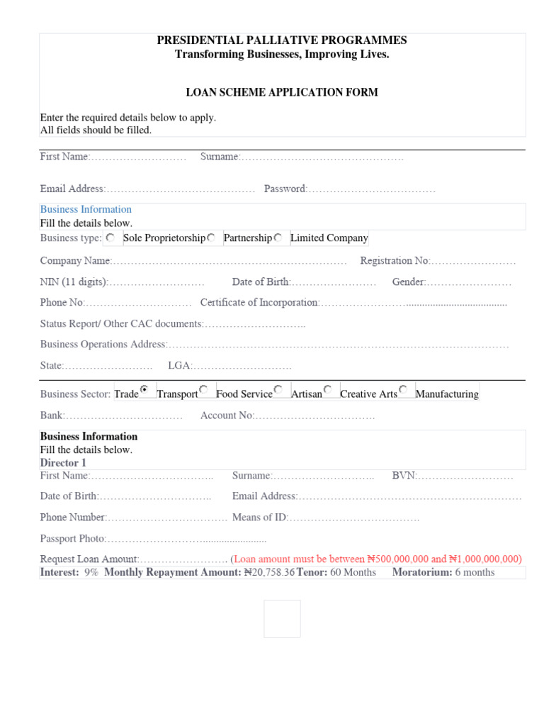 Presidential Palliative Programmes | PDF