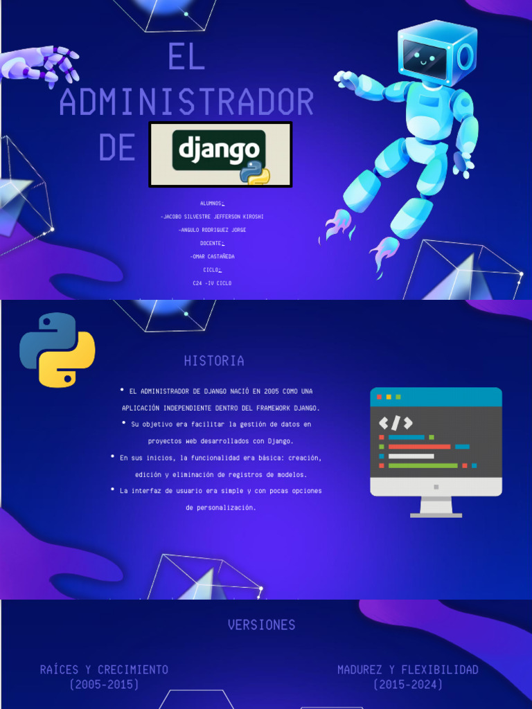 Evolución del Administrador de Django | PDF | Interfaz de usuario | Word Press