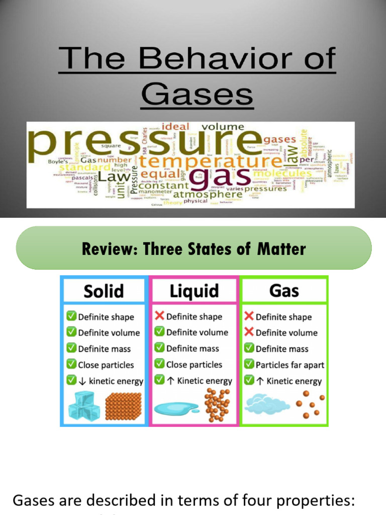 BOYLE'S LAW | PDF | Gases | Pressure