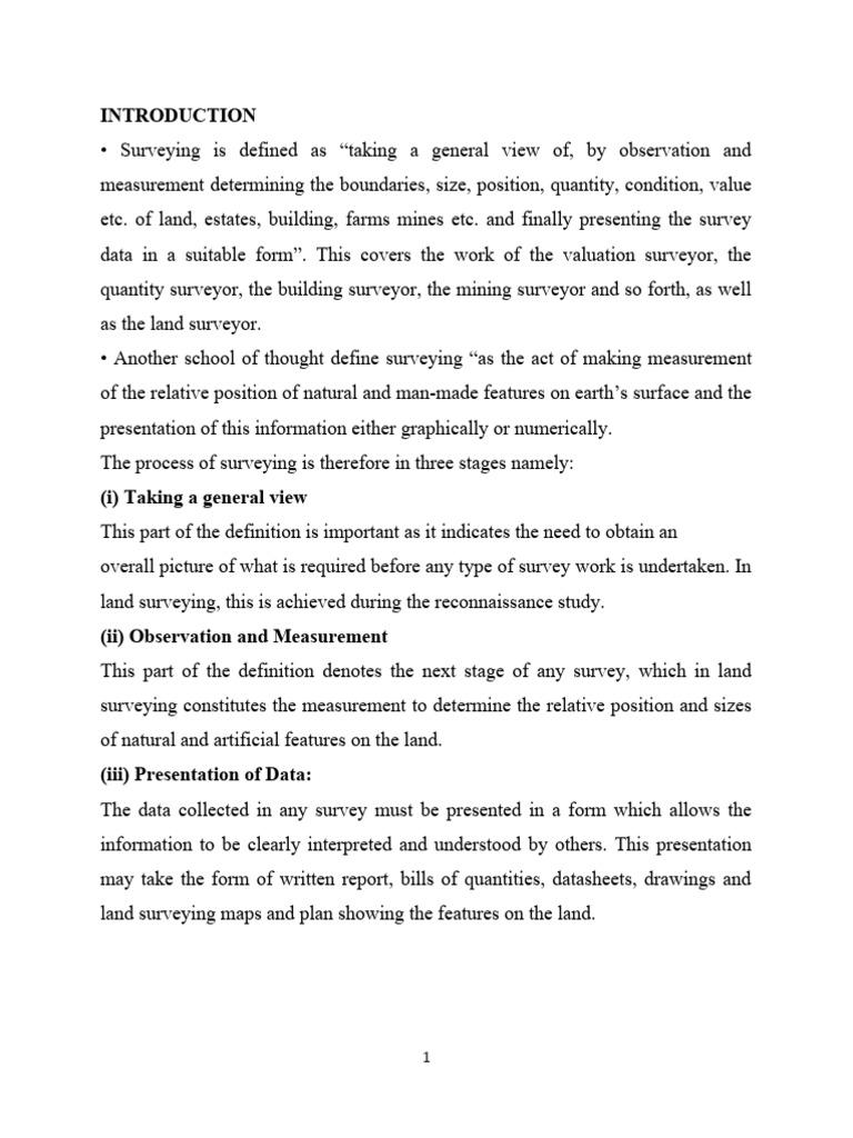 Sug 101 Lecture Note Pdf Surveying Compass