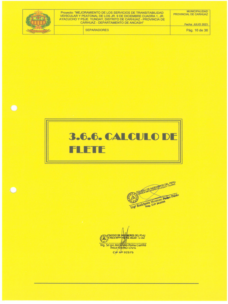 Calculo+de+flete 20240301 121520 664 | PDF