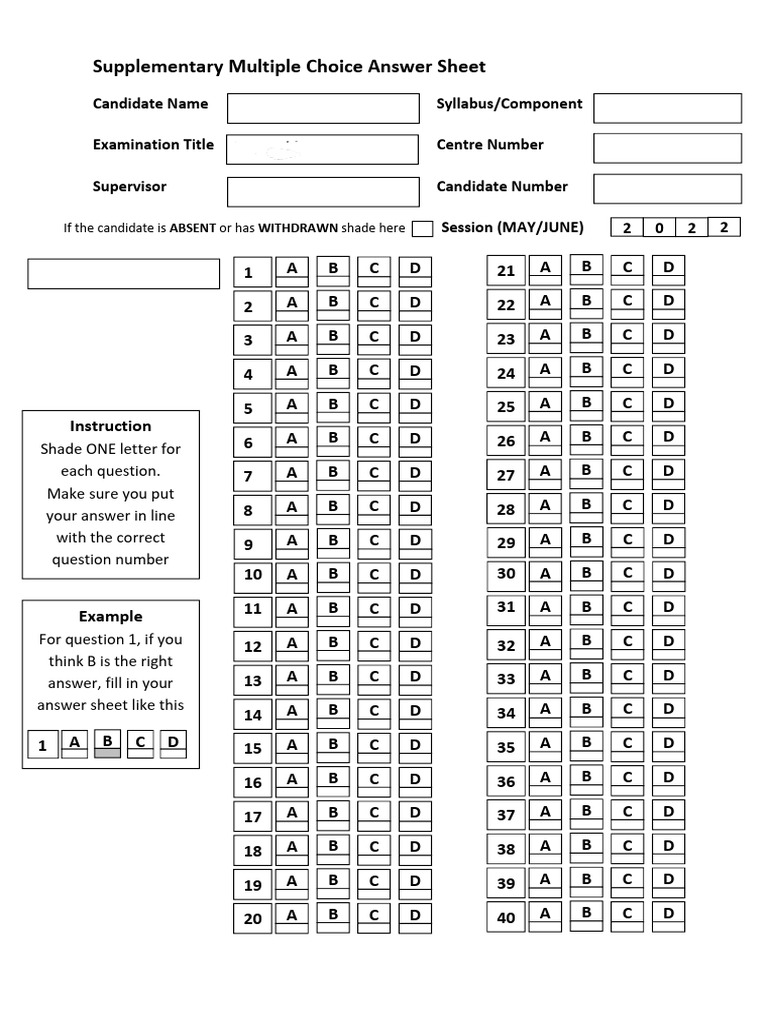 bubble sheet | PDF | Qualifications | Educational Assessment And Evaluation
