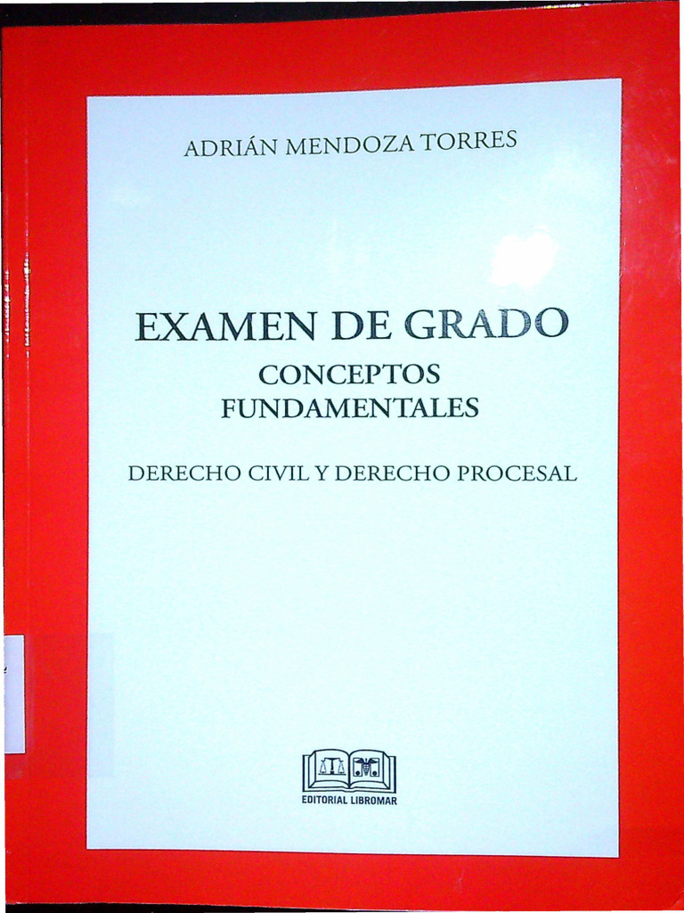 Examen de Grado Conceptos Fundamentales Civil y Procesal.-1 | PDF ...