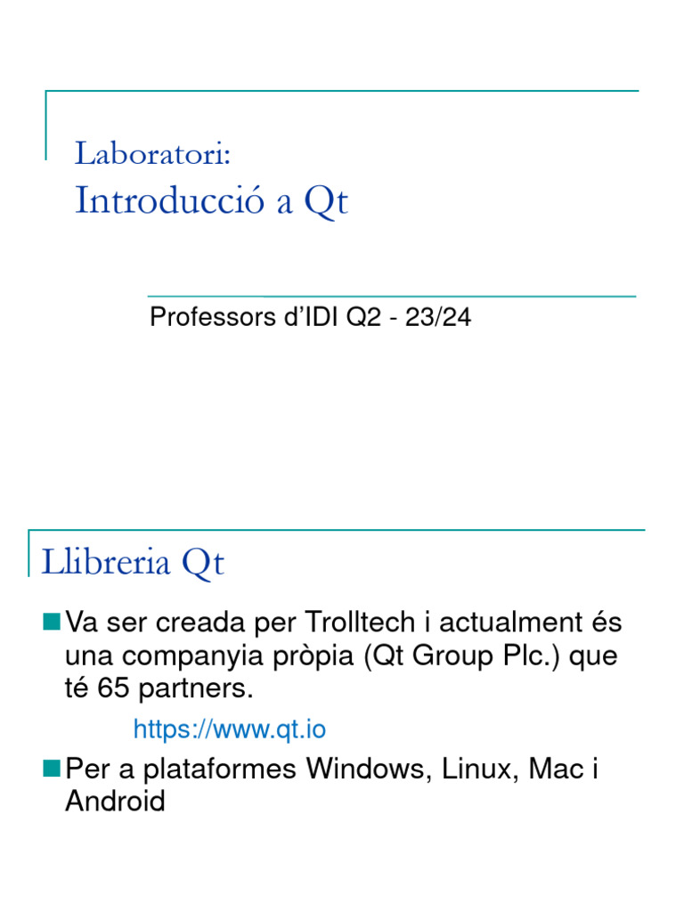Intro QT | PDF