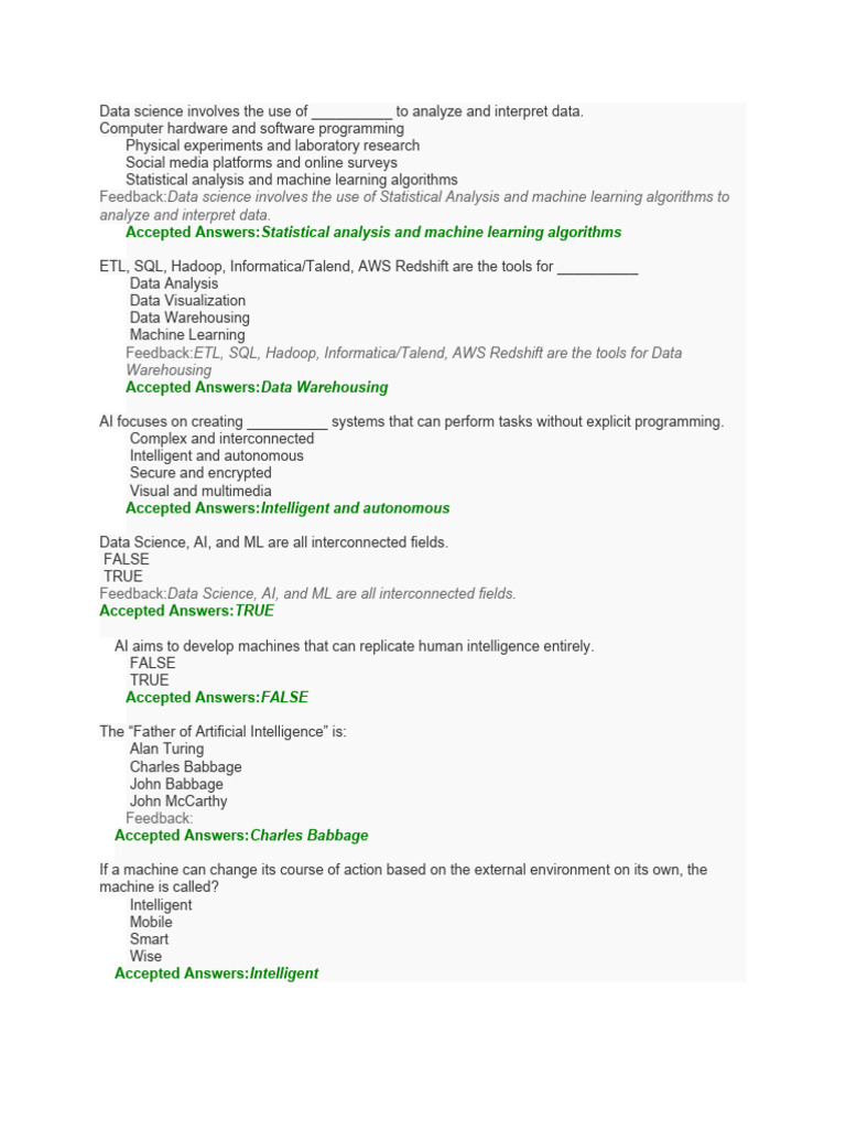 Basics of Artificial Intelligence & Machine Learning Final | PDF | Sampling (Statistics) | Estimator