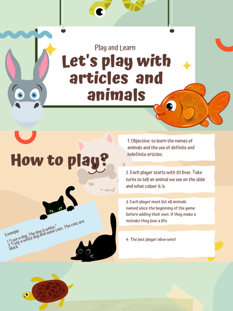 Let's Play With Animals | PDF