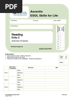 ESOL - Entry 3 - Writing Candidate Paper - Practice Paper C 2 | PDF ...