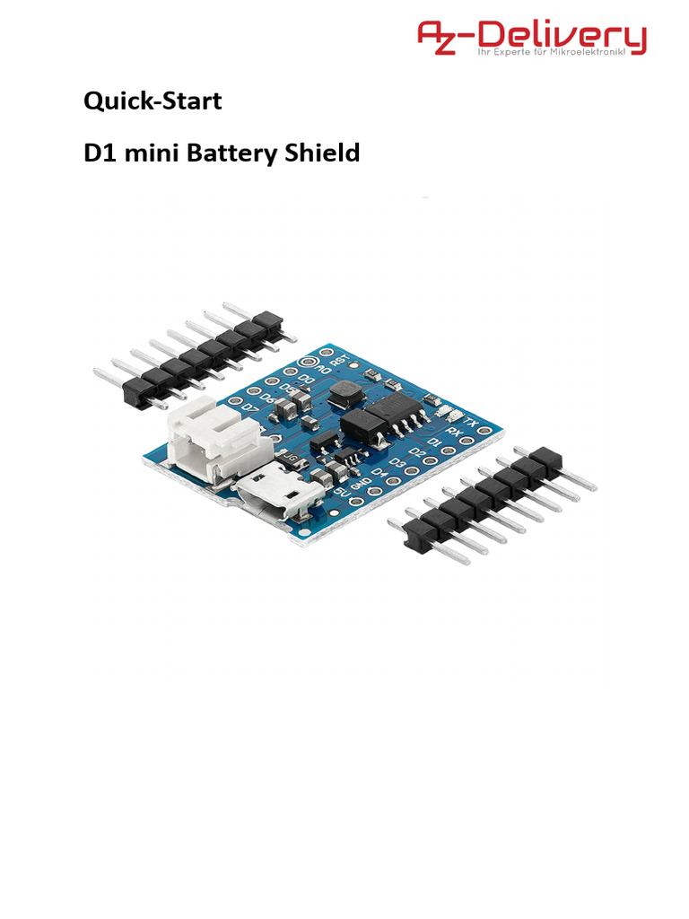D1 Mini Battery Shield en | PDF | Analog To Digital Converter ...