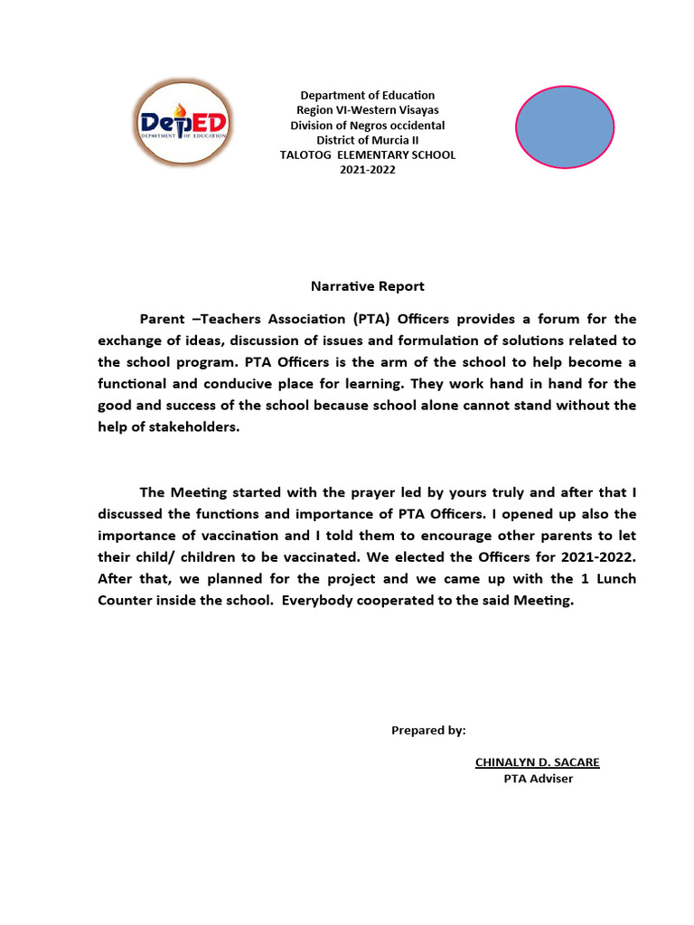 PTA-OFFICERS-2022-2023 - Copy | PDF | Budget | Board Of Directors