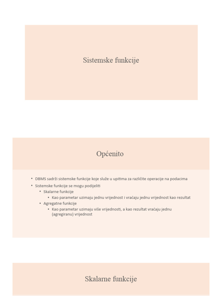 Sistemske Funkcije | PDF