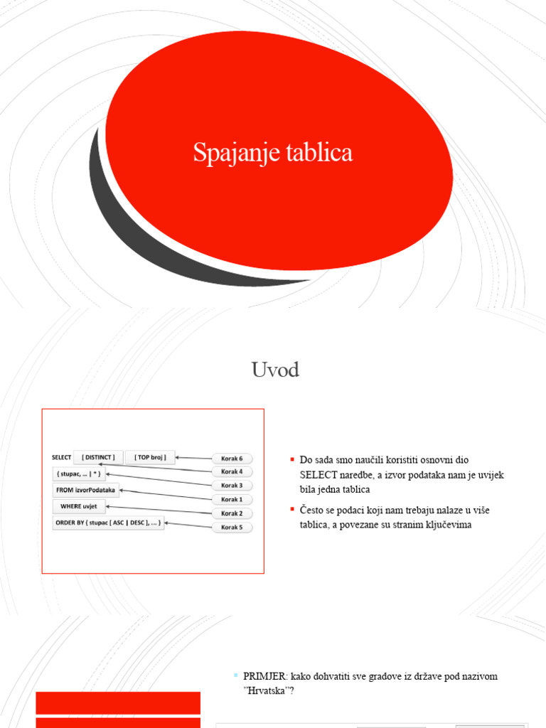 Spajanje tablica | PDF