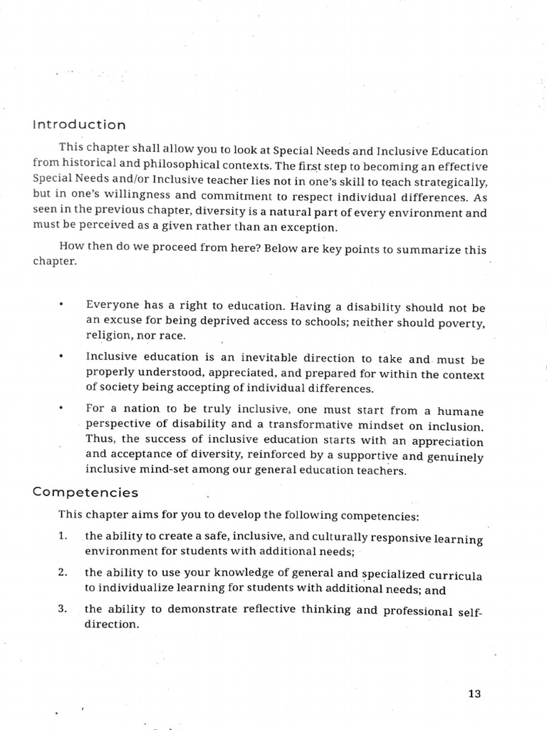 Models of Disability, Special Education Inclusion | PDF