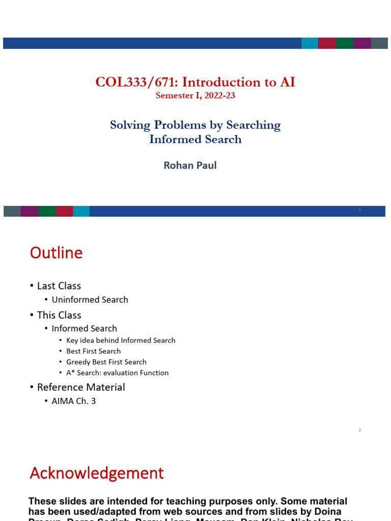 L04 Problem Solving As Search II | PDF | Applied Mathematics | Theoretical Computer Science