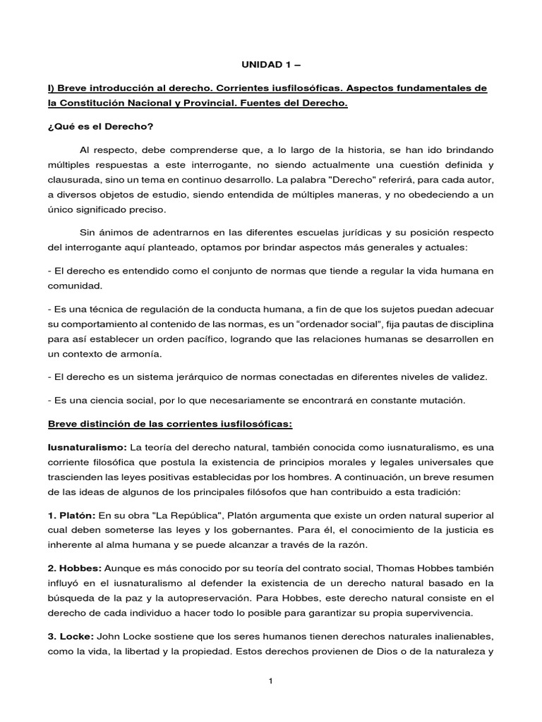 Curso Asistente Juridico Unidad 1 | PDF | La Ley natural | Judicaturas