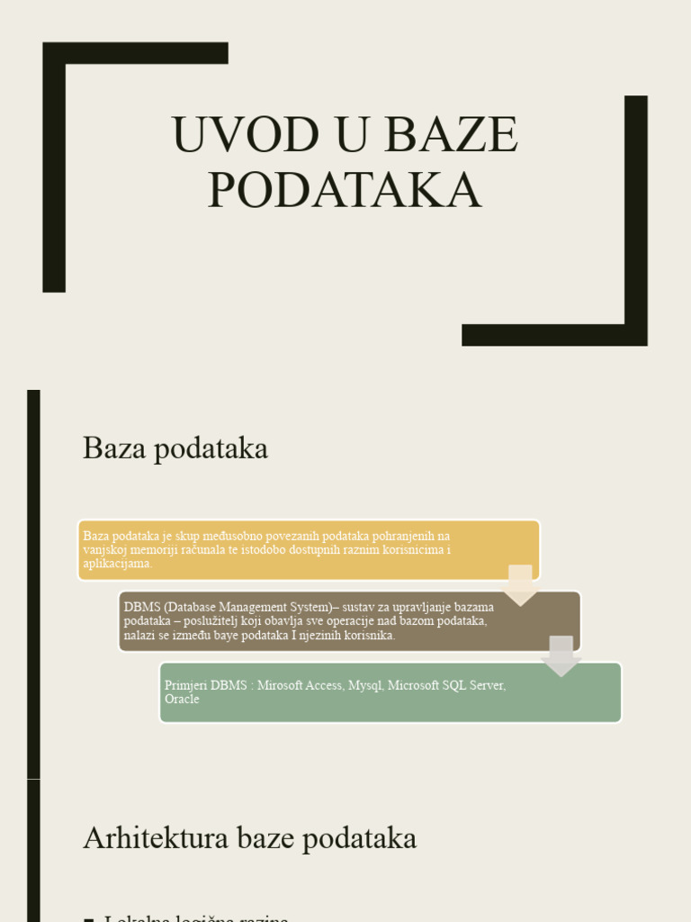 Modeli Baze Podatka | PDF
