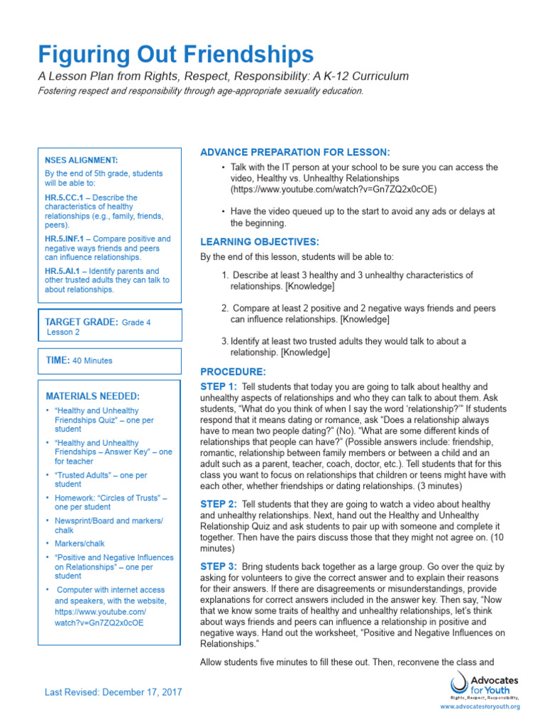 Understanding Healthy Friendships | PDF | Friendship | Family