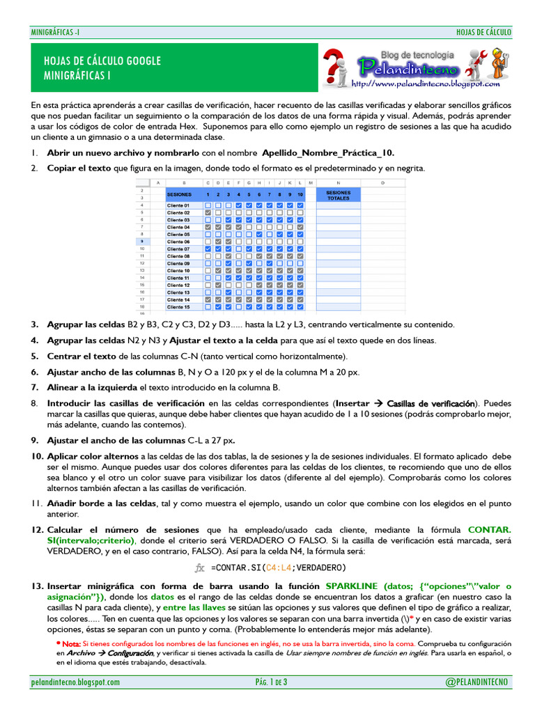Practica 10 Excel. | PDF | Hoja de cálculo