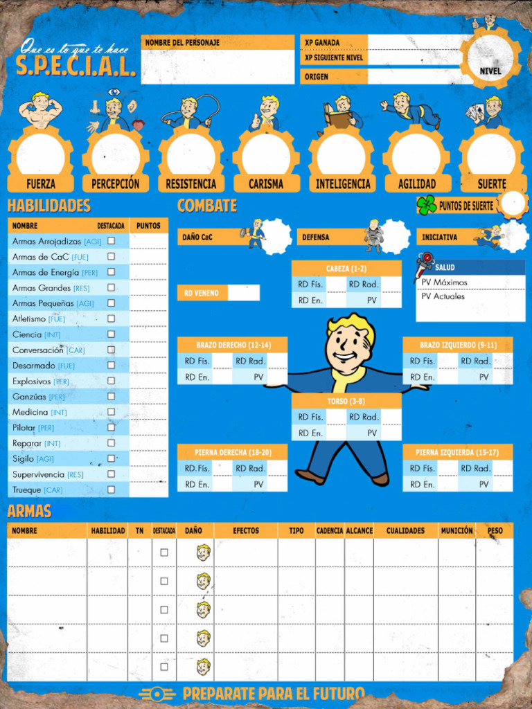 Fallout Hoja PJ VaultBoy | PDF