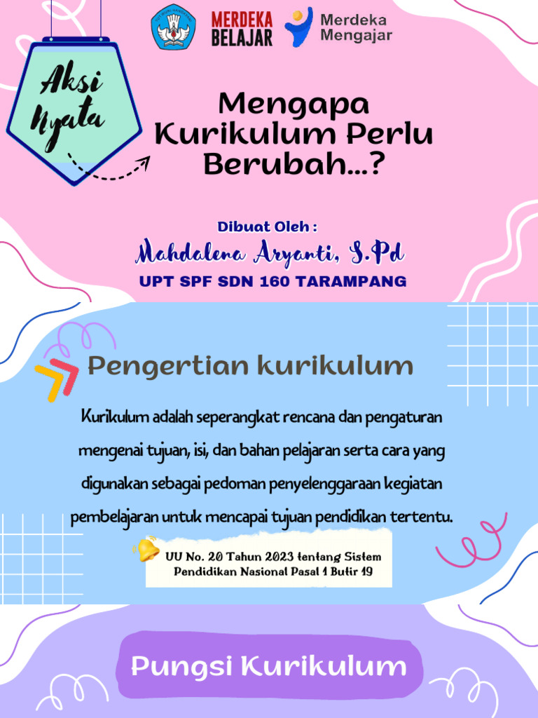 Kenapa Kurikulum Harus Berubah? | PDF