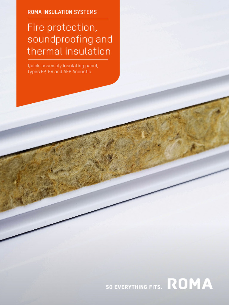 ROMA Brochure Fire Protection Soundproofing Thermal Insulation Type FP ...