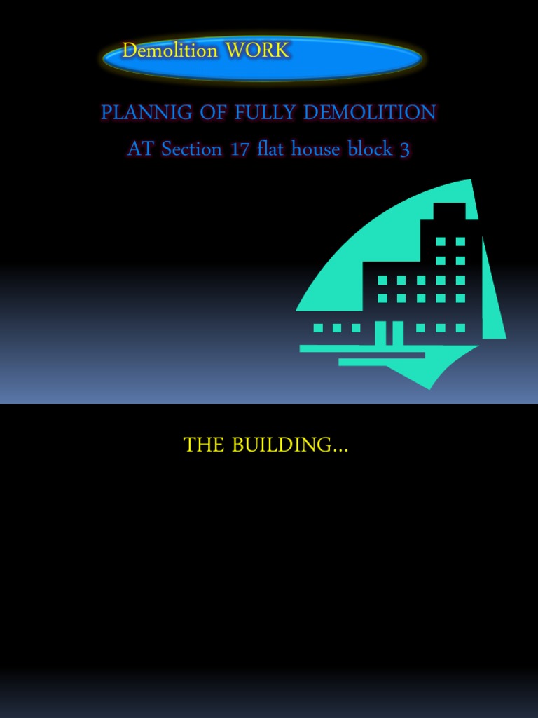 Demolition WORK: Plannig of Fully Demolition AT Section 17 Flat House ...