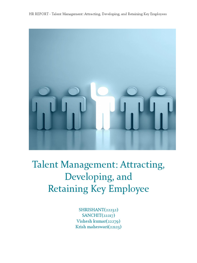 HRM Project Report | PDF | Talent Management | Employee Retention