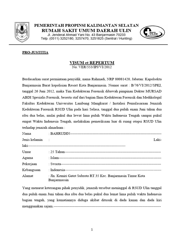 Contoh VER PL Bahrudin | PDF | Kesehatan Holistik