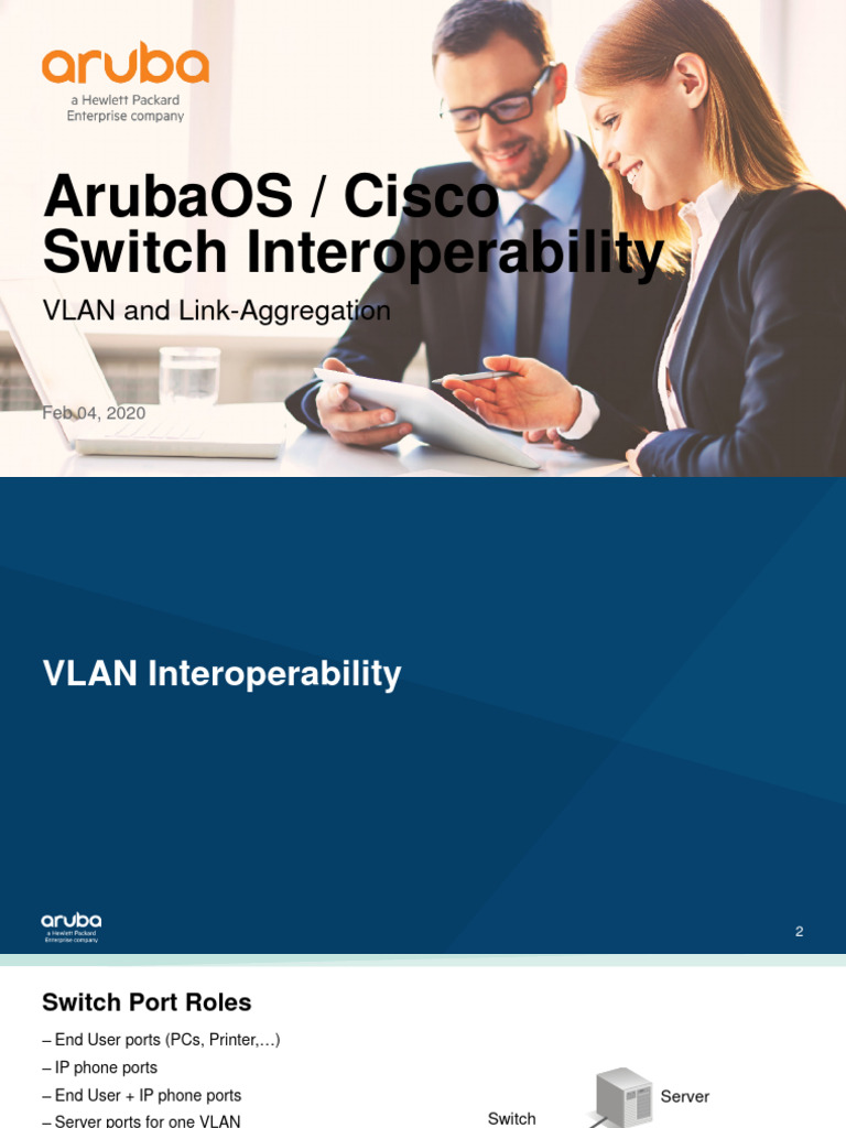 Arubaos Switch Cisco Vlan Linkaggreg Interop Pdf Computer Networking Telecommunications