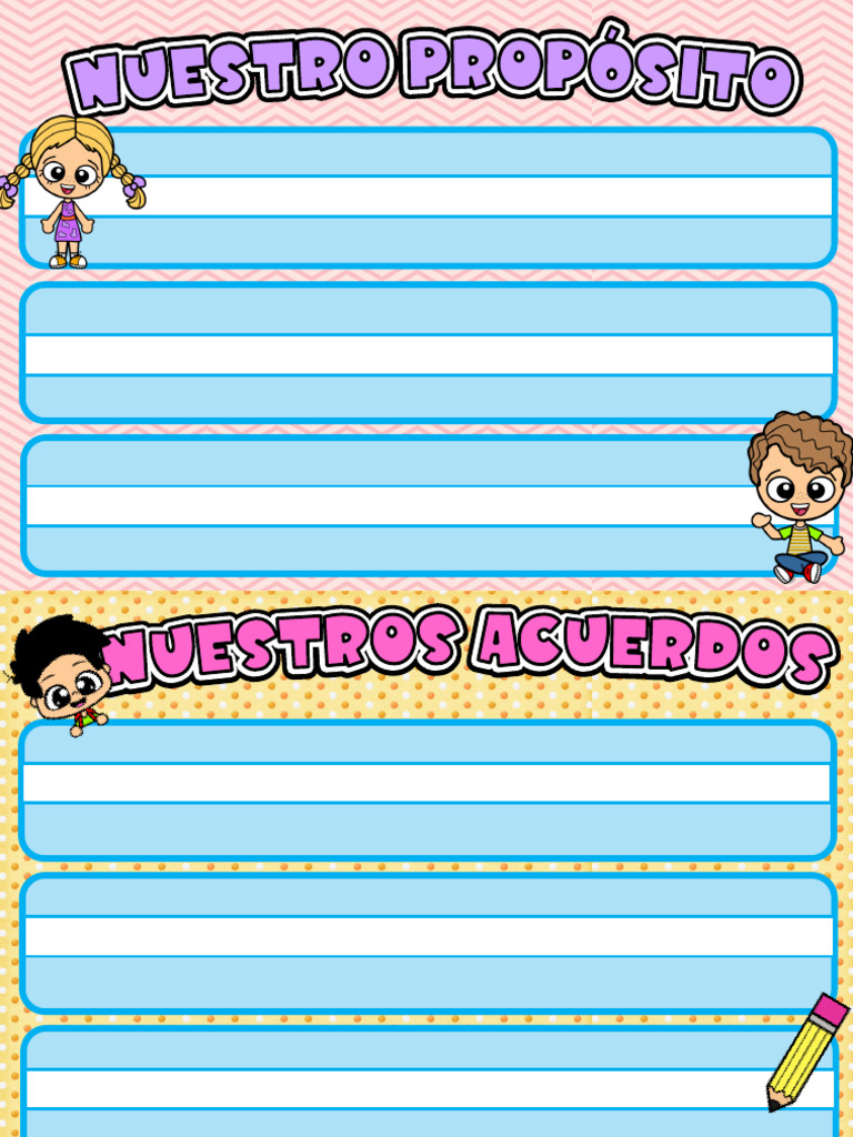 Carteles Propósito Acuerdos y Criterios | PDF