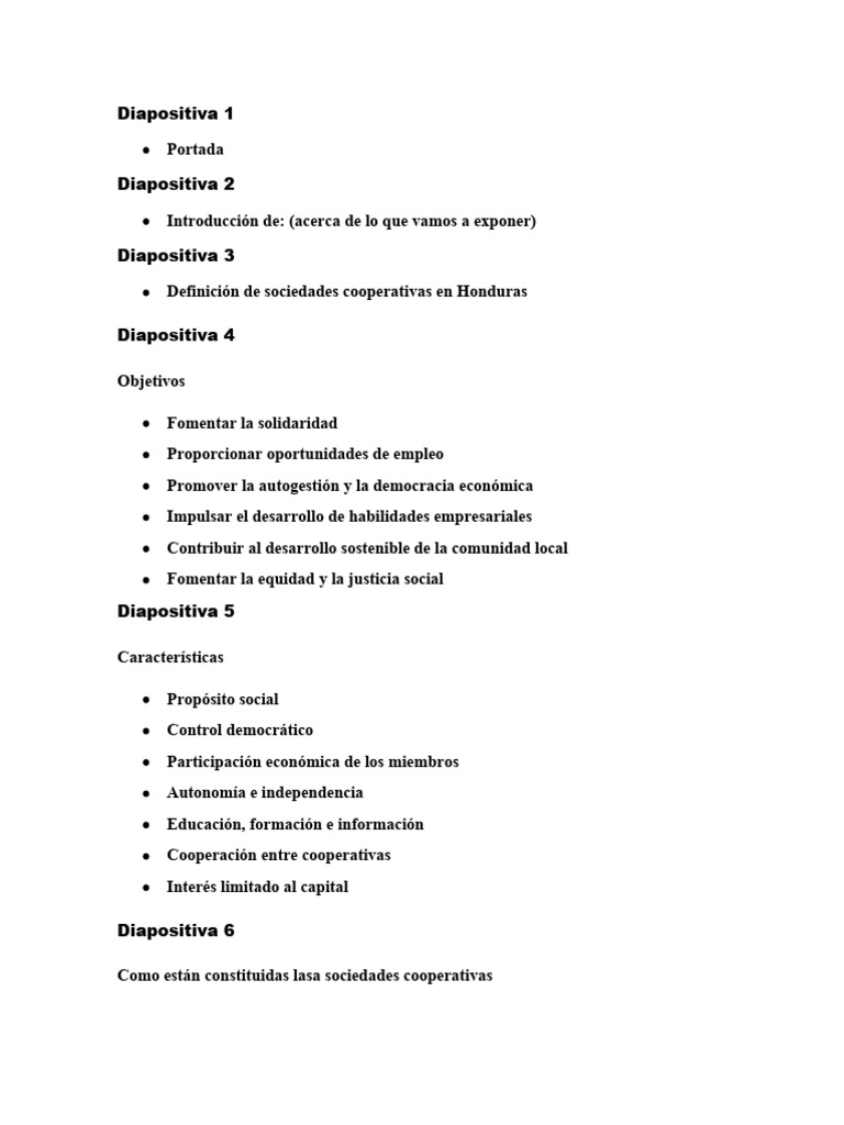 Diapositivas Chala | PDF | Cooperativa | Sociedad