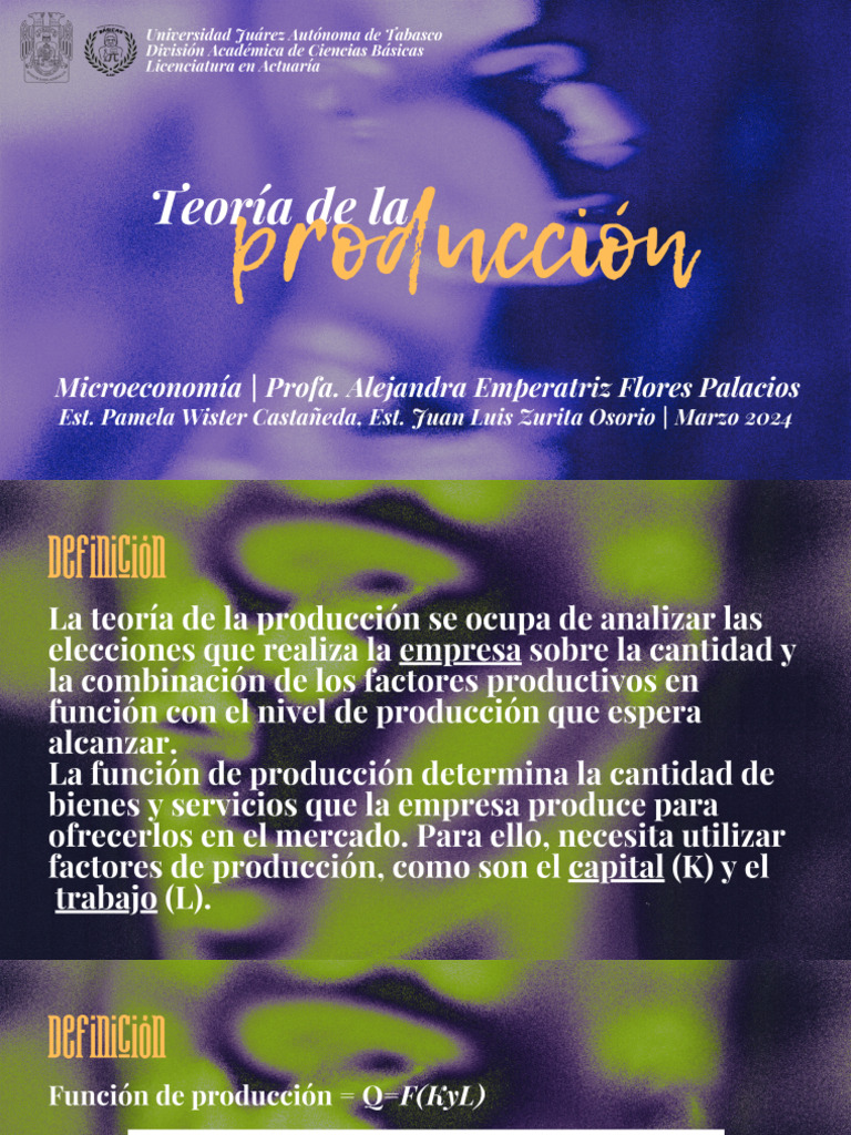 Microeconomía Teoría De La Producción Pdf